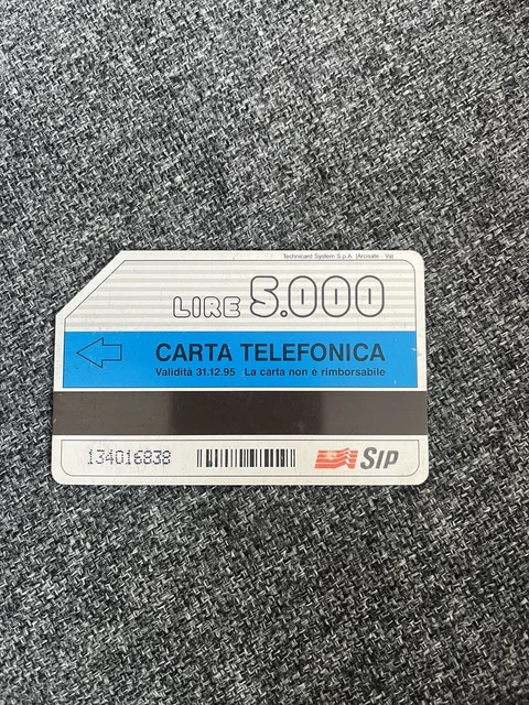 CARTA SCHEDA TELEFONICA sip "Compagna di tutti i giorni" EUR 120,00 ...