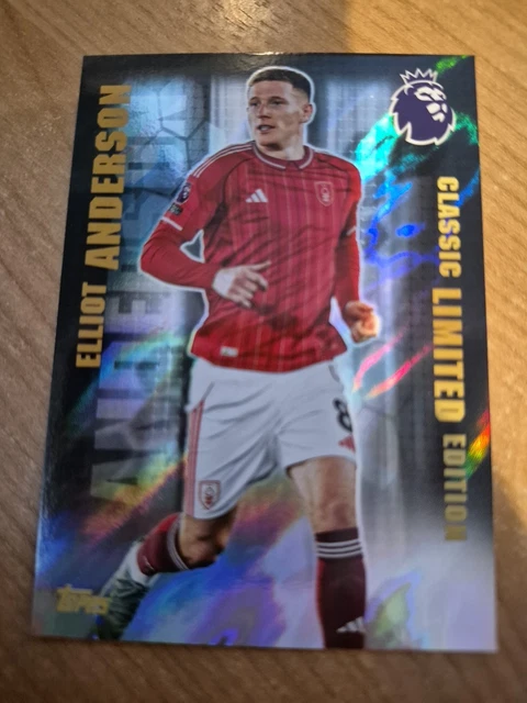 ELLIOT ANDERSON NOTTINGHAM Forest TOPPS Premier League 2026 Base Card £ ...