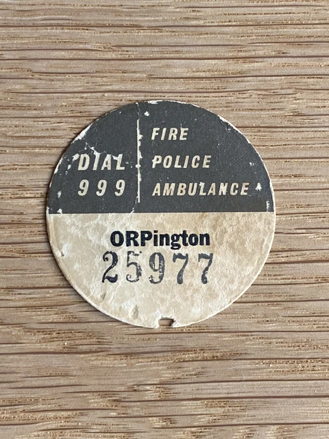 VINTAGE ORIGINAL EARLY 1960s GPO 706 Rotary Dial Telephone Label Card ...