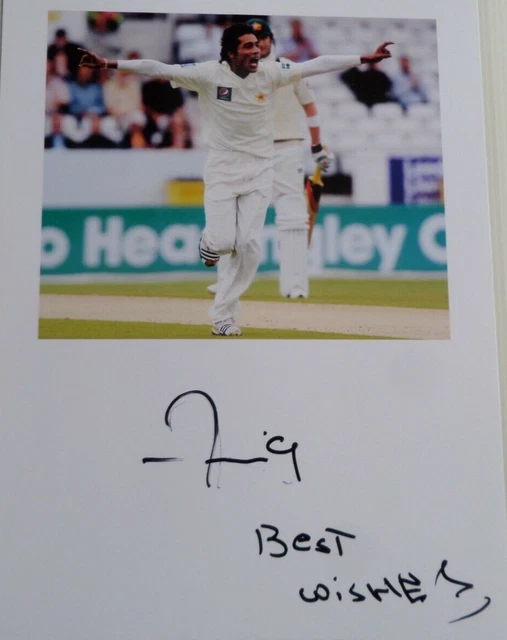 MOHAMMAD AMIR PAKISTAN Cricket, Autograph To A4 Size Photograph. £14.99 ...
