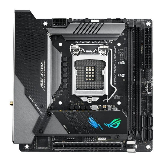 ASUS ROG STRIX Z490-I Gaming Motherboard Intel Z490 Mini-ITX LGA 1200 2 ...