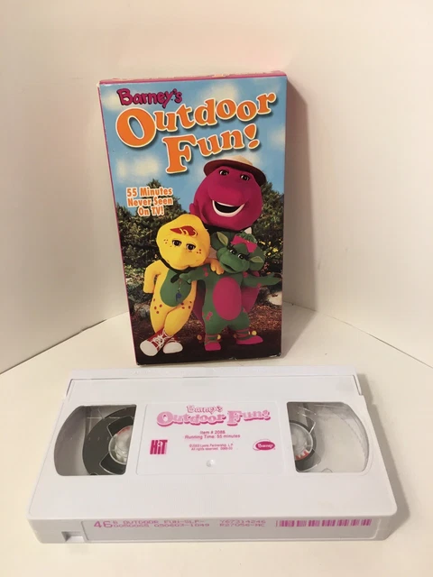 BARNEY'S OUTDOOR FUN VHS HiT Entertainment Barney Home Video Auction ...