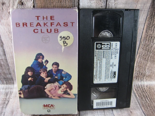 THE BREAKFAST CLUB VHS 1985 Original MCA Release John Hughes Teen ...