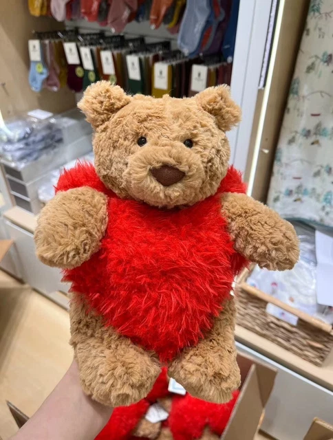 JELLYCAT BARTHOLOMEW BEAR: Heartthrob Edition 26cm, BNWT Premium Soft ...