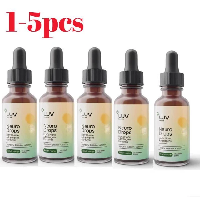 1-5X LUV NEURO Drops w/ Organic Lion's Mane | Support Nerve & Immune ...