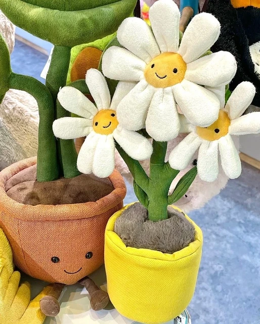 DELICATE JELLYCAT WHITE Daisy - Flowerette Plush BNWT with Tags Dust ...