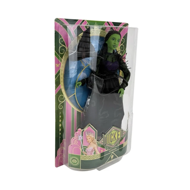 MATTEL WICKED MOVIE Elphaba Fashion Doll 11" Error URL MISPRINT RARE ...