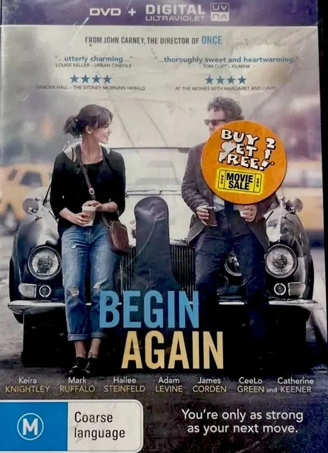 BEGIN AGAIN DVD 2013 Adam Levine Keira Knightley Brand New Region 4 $12.69 - PicClick AU
