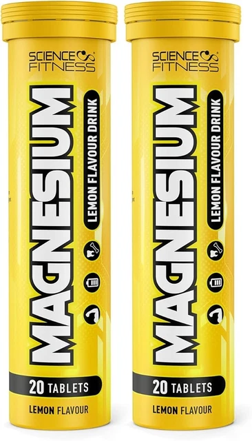 MAGNESIUM LEMON FLAVOUR Effervescent 40 Tablets for Normal Muscle ...