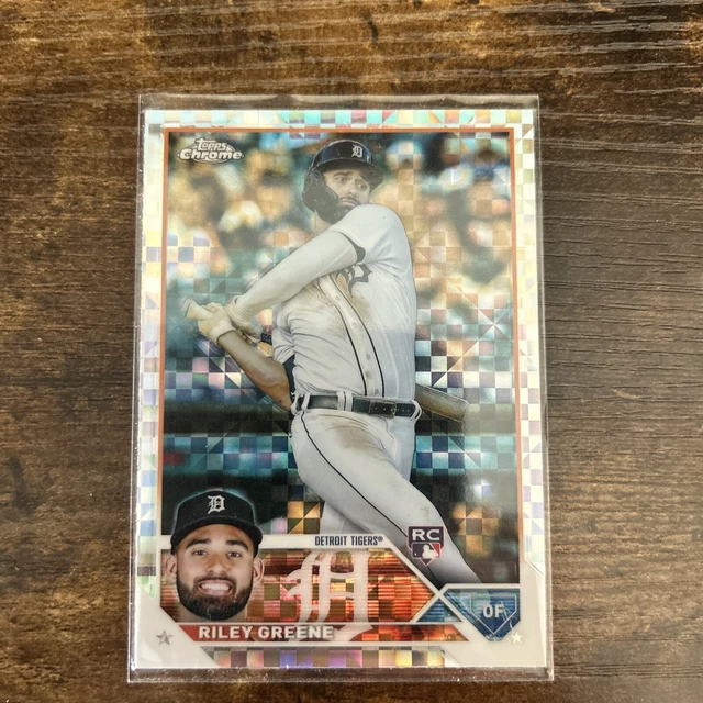 2023 TOPPS CHROME Logofractor Baseball Riley Greene #182 Rookie RC $4. ...