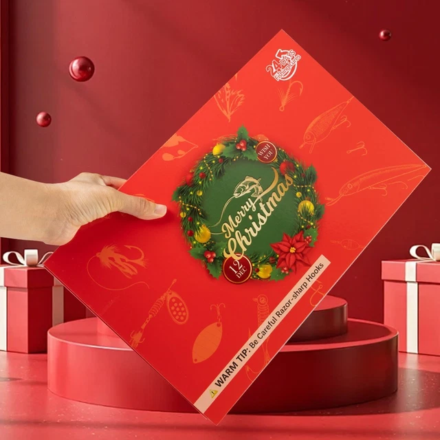 24 DAYS FISHING Advent Calendar 2026 with Metal Fishing Lure Set for ...