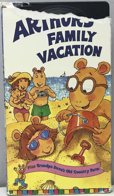 ARTHUR FAMILY VACATION VHS Video Tape PBS Kids VTG Label BUY 2 GET 1 ...