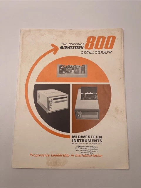 THE SUPERIOR MIDWESTERN Instruments 800 Oscillograph Booklet 1964 $8.00 ...