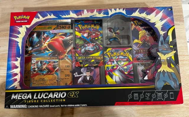 POKEMON TCG MEGA Lucario ex Premium Figure Collection Box Factory ...