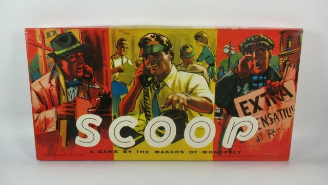 VINTAGE WADDINGTON'S SCOOP Newspaper Headlines Board Game 1960s ...