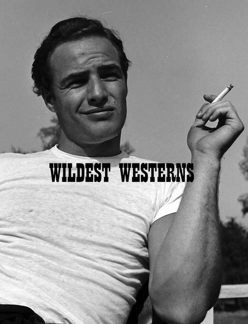 MARLON BRANDO SHIRTLESS MUSCLES smoking cigarette while shaving RARE ...