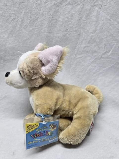 GANZ WEBKINZ CHIHUAHUA with sealed code- FLAWED- RIP ON HEAD AND STAIN ...