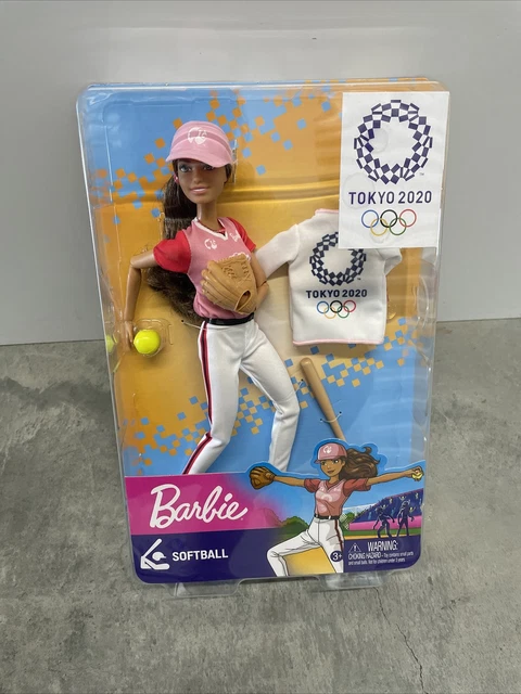 BARBIE JEUX OLYMPIQUES Tokyo 2020 poupée de softball et accessoires ...