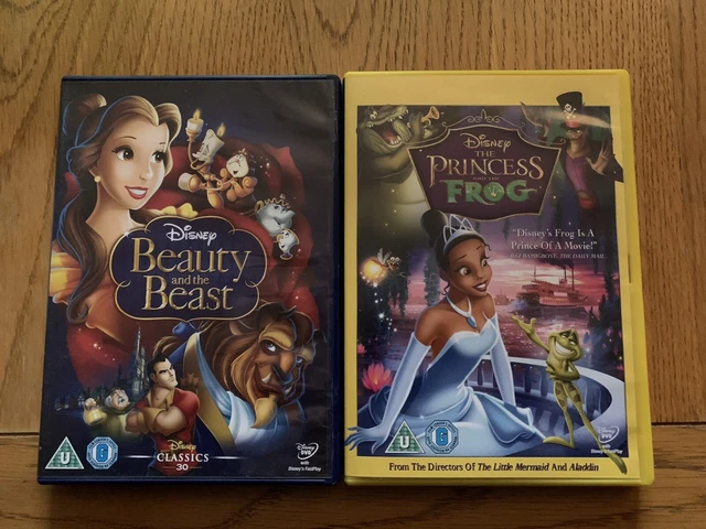 DISNEY PRINCESS DVD Bundle: Beauty and the Beast / The Princess And The ...