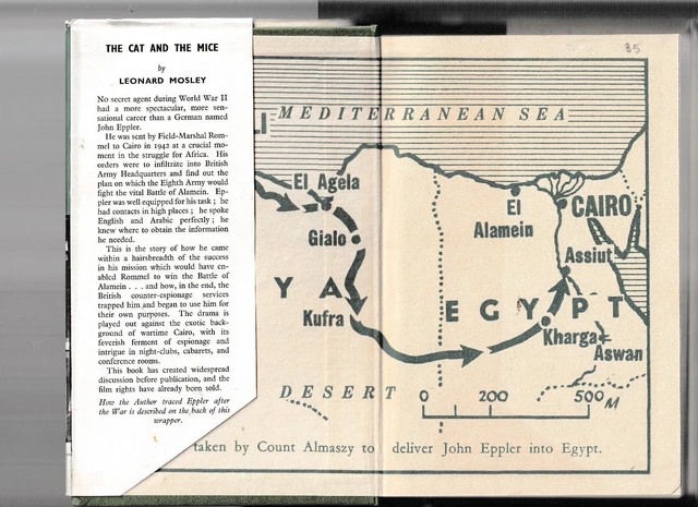 THE CAT & THE MICE - LEONARD MOSLEY John Eppler German spy WWII am £8. ...