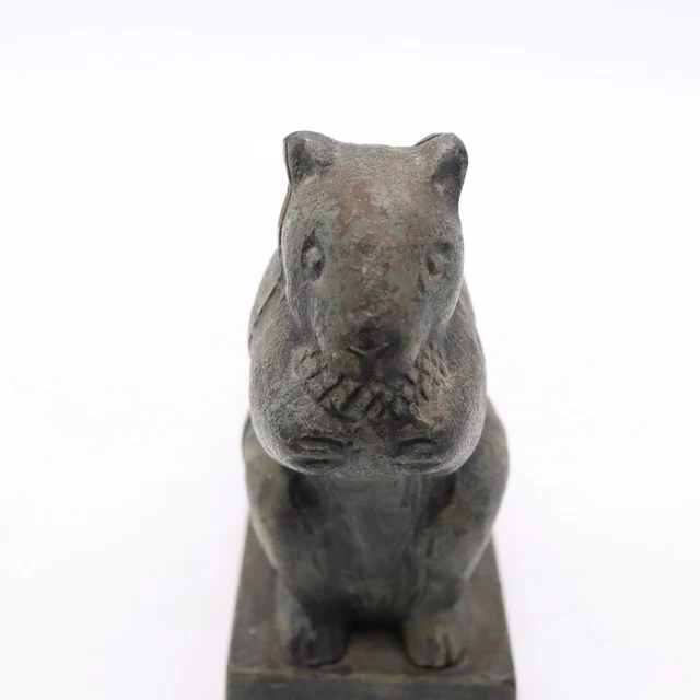 VINTAGE CAST IRON Squirrel Door Stop with wedge (rubber on bottom) £16. ...