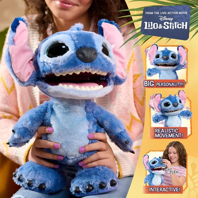 DISNEY STITCH ULTIMATE Stitch Interactive 17" Plush Toy, 100+ Sounds ...