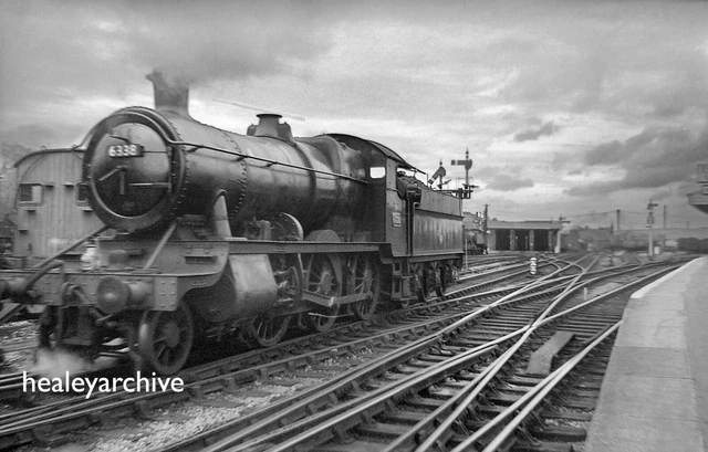 LARGER RAILWAY NEG. Exeter St. Davids Sta. 24/11/62 Churchward '43xx ...