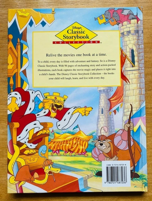 Disney Robin Hood Classic Storybook Big Hardcover Movie Picture Book 2000 2400 Picclick Au