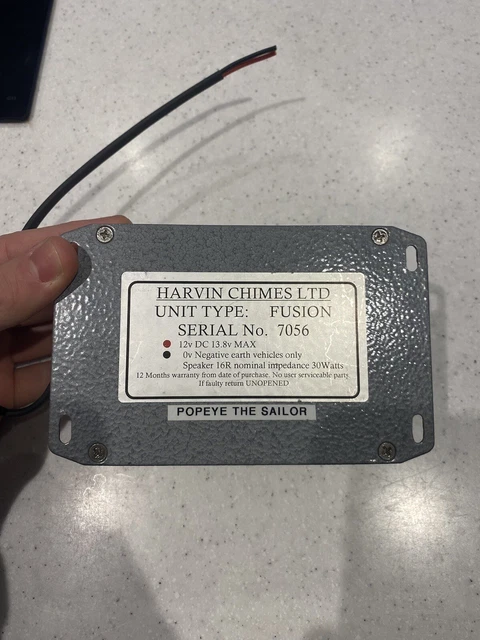 HARVIN FUSION CHIME Box Popeye Sailor Man For Ice Cream Van Excellent ...