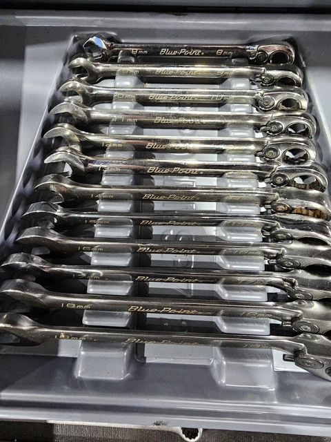 BLUE POINT BOERM712 Ratcheting Wrench Set - 12 Piece £140.00 - PicClick UK