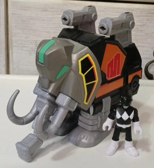 FISHER-PRICE IMAGINEXT POWER Rangers Mastodon Zord Ranger Nero SENZA ...