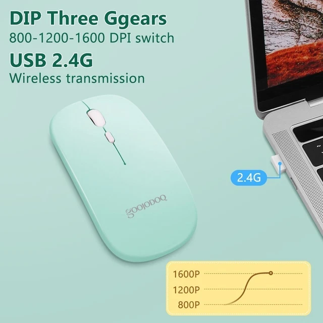 HOT SELLING RECHARGEABLE Wireless Bluetooth Mouse All 5 Colors Wireless ...