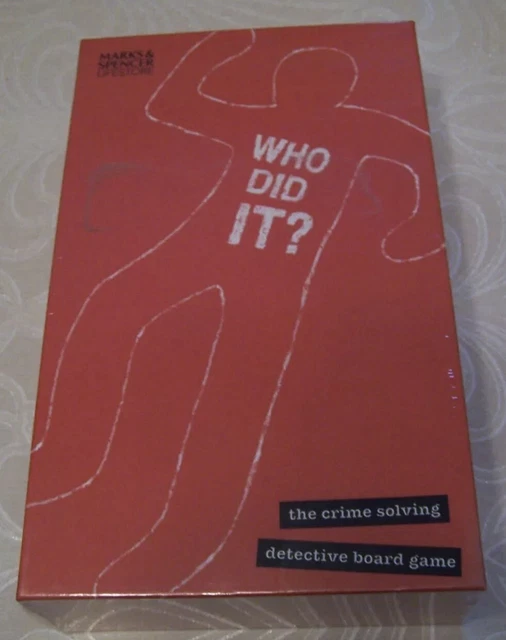 WHO DID IT? The crime solving detective board game - New and sealed £0. ...