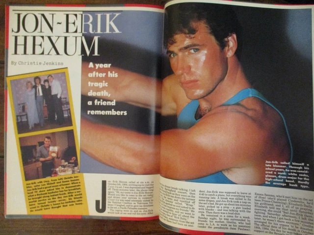 1985 US MAG (JON-ERIK HEXUM/ELVIRA/CASSANDRA PETERSON/WHITNEY HOUSTON ...