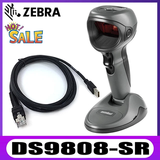 ORIGINAL ZEBRA SYMBOL DS9808-SR 2D Handheld Barcode Scanner Reader W ...