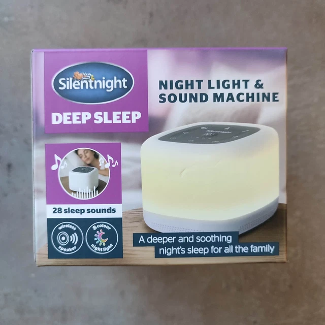 SILENTNIGHT DEEP SLEEP Night Light Sound Machine for Calming Bedtime ...