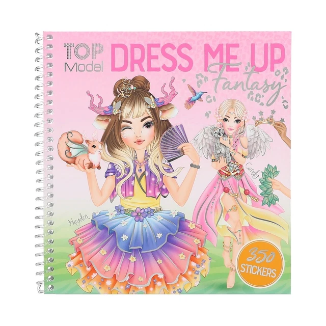 ALBUM COLORIAGE TOP Model modèle Dress me up Fantasy écureuil EUR 13,00 ...