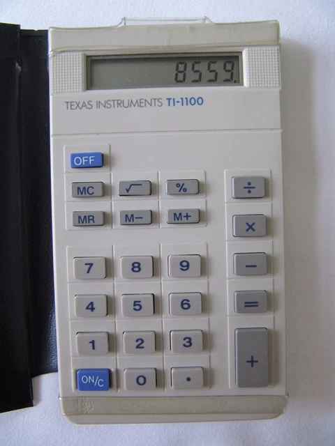 TEXAS INSTRUMENTS TI-1100 Handheld Calculator £8.20 - PicClick UK