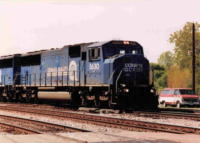 CONRAIL QUALITY 6236 Locomotive Train Railroad Color Photo 3.5X5 #2223 ...