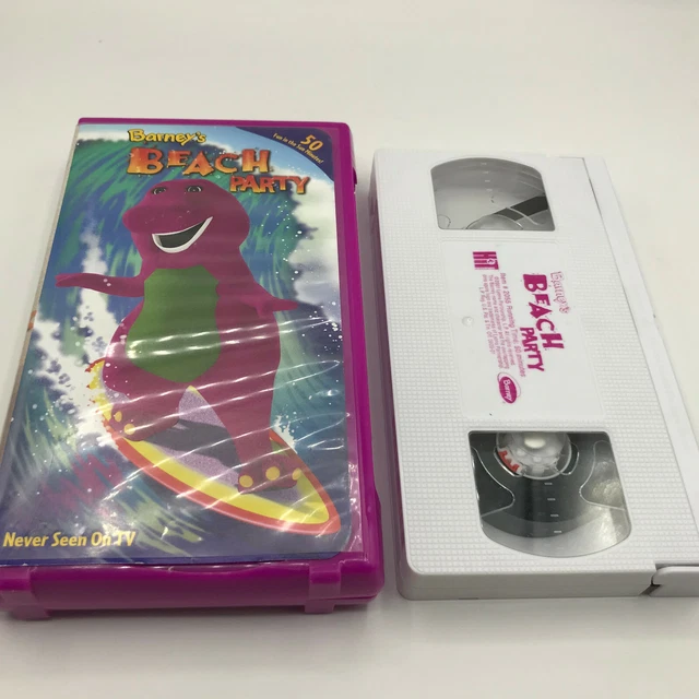 BARNEY BEACH PARTY Barney the Dinosaur VHS PAL Video 57 Mins Running ...