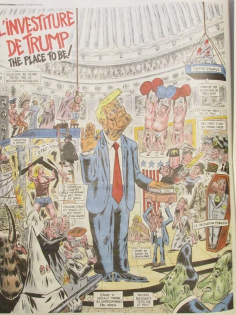 CHARLIE HEBDO N° 1696 de Janv 2025 TRUMP TAPIS ROUGE POUR LES FACHOS ...