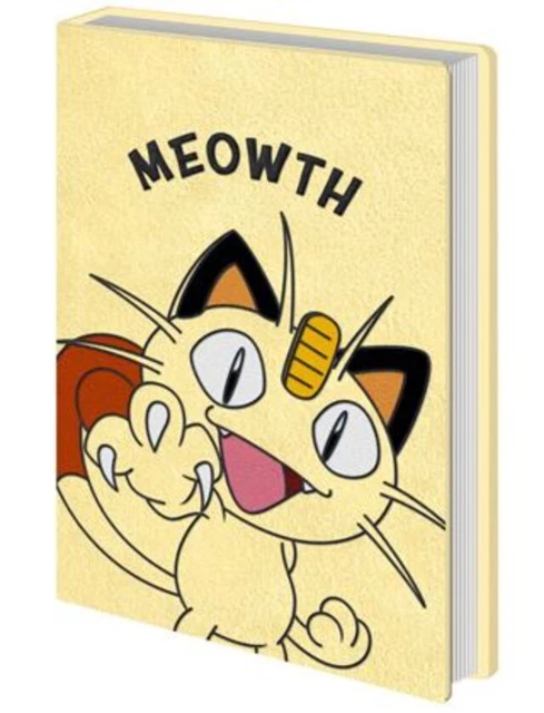 IMPACT MERCH. STATIONERY: Pokemon - Meowth Plush Notebook 160mm x 210mm ...