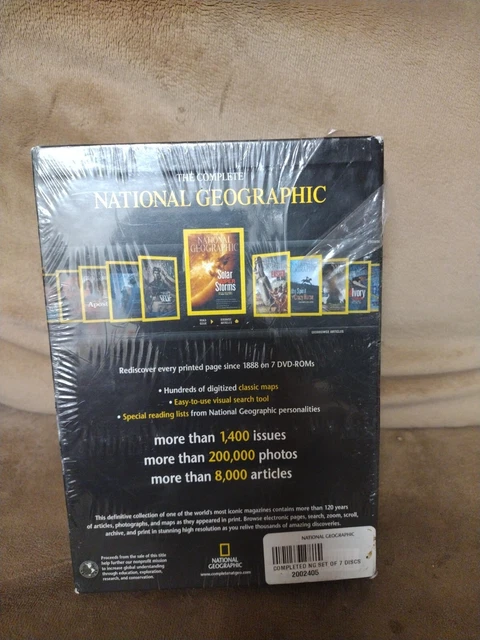 THE COMPLETE NATIONAL Geographic Since 1888 Windows Mac DVD-ROM ...