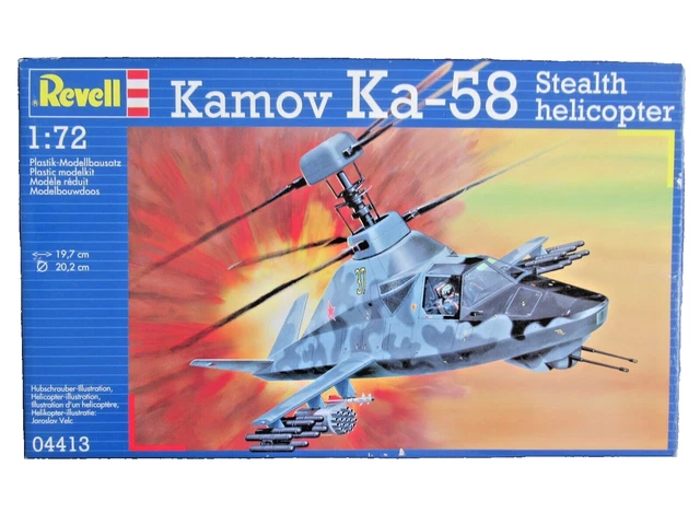 REVELL 1:72 BAUSATZ Kamov Ka-58 Stealth Helikopter Art Nr 04413 EUR 11 ...