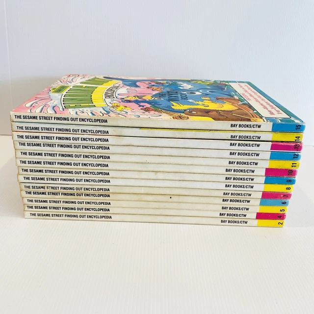 VINTAGE THE SESAME Street Finding Out Encyclopedia Complete Set 13 x ...