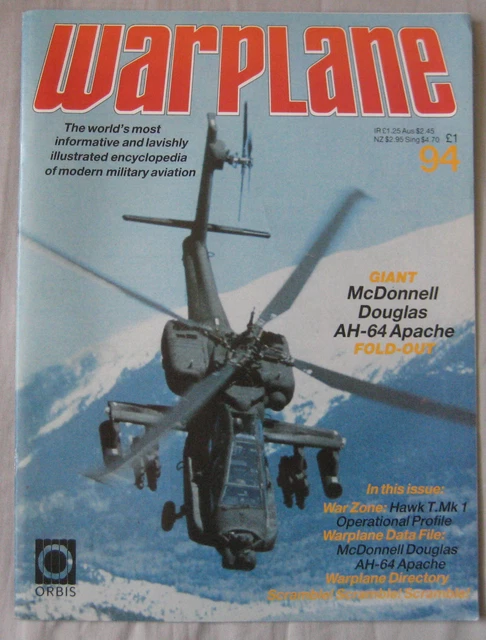 WARPLANE ISSUE 94 McDonnell Douglas AH-64 Apache cutaway drawing ...