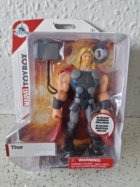 DISNEY STORE TOYBOX Thor Action Figure with Mjolnir Hammer - Marvel ...