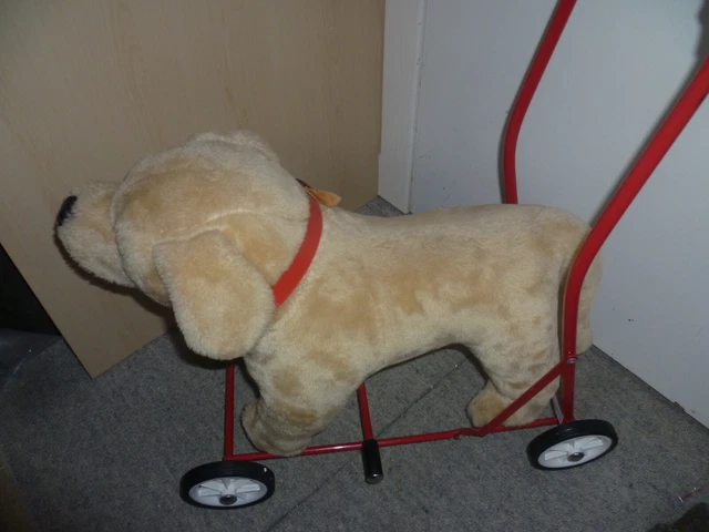 MULHOLLAND & BAILIE Vintage Push Along Ride-on Labrador Dog Walker VGC ...
