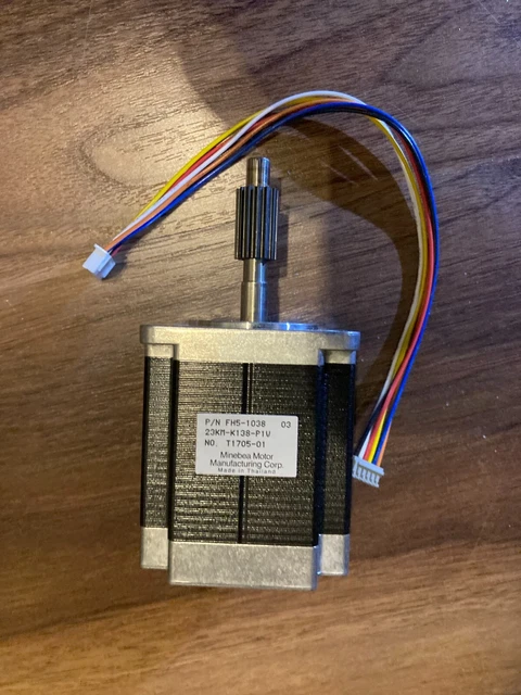MINEBEA MOTOR 23KM-K138-P1V Stepper Motor Type P/N FH5-1038 03 No ...