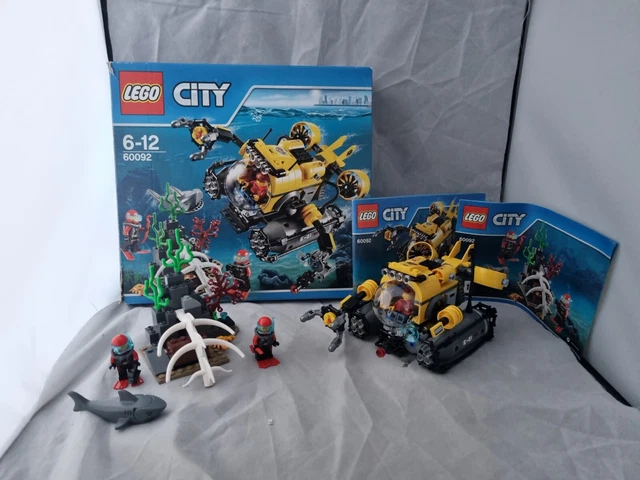 LEGO CITY DEEP Sea Submarine Set 60092 Complete With Box £19.99 ...